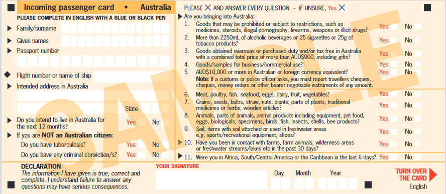 2022最全澳洲入境指南（最新规定与隔离政策+入境豁免申请+流程+入境卡填写样本） - Extrabux