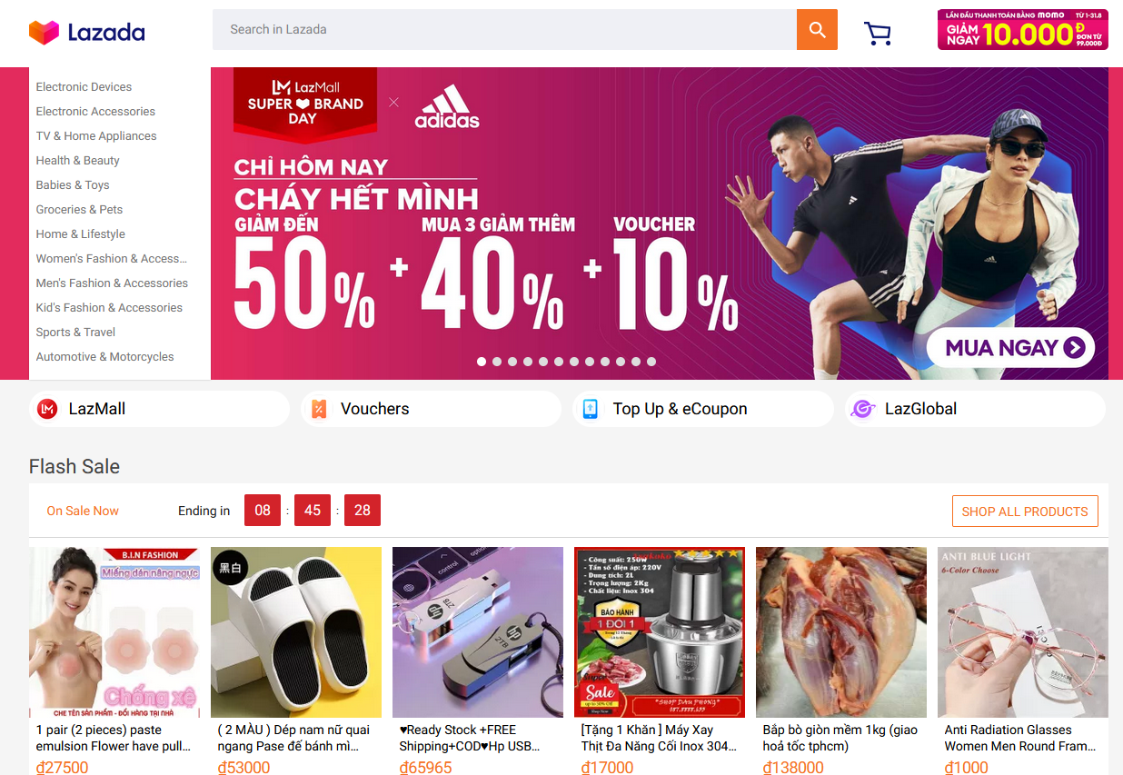 12个越南主流购物网站推荐（7.7%现金返利）－网购电子产品、服饰鞋包、美妆护肤品等！ - Extrabux